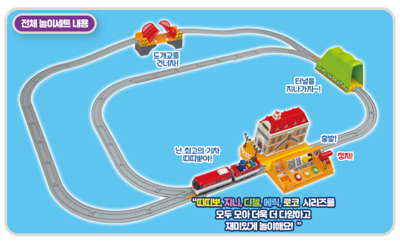 Titipo the Little Train Talking Control Center Play Set Toy w/ Titipo ...