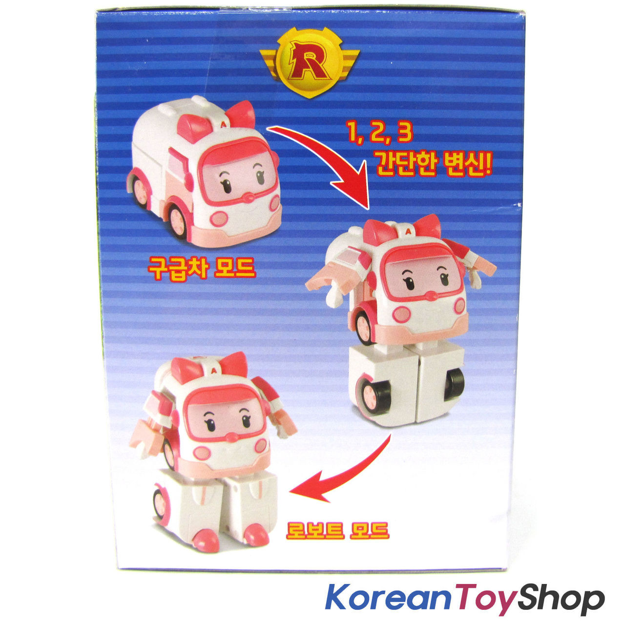 Robocar Poli Transformer 7 pcs POLI ROY AMBER HELLY MARK BUCKY POACHER ...