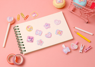 Sanrio Characters 3D Shape Sticker Maker DX Set Toy Hello Kitty Toytron