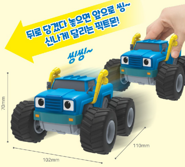 Tomoncar RAYMON Friction Series Toy Car Red Tomon Car Middle Size 6" Length