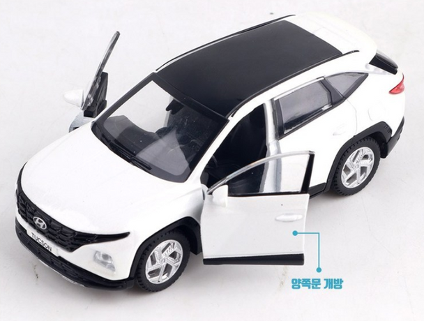 Hyundai Motors Tucson NX4 Diecast Mini Car Toy 1:38 Miniature Model ...