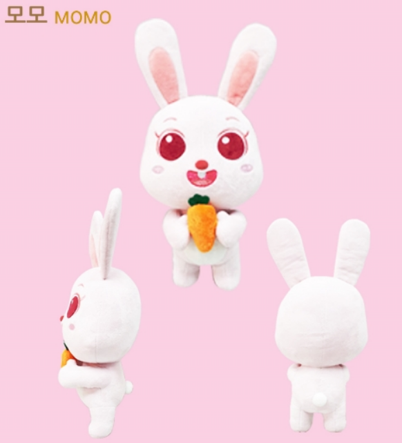 BabyBus Panda MOMO Character Doll Soft Plush Toy 12" 30cm Rabbit