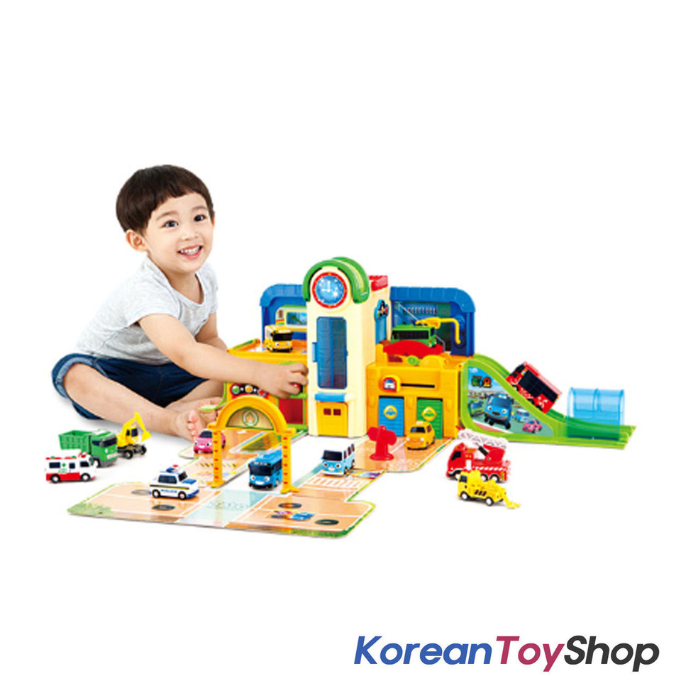 01020 - Tayo The Little Bus School Play Set Garage Toy w/ Mini Tayo ...