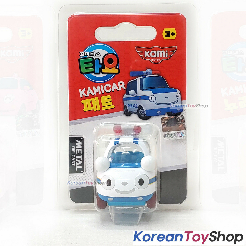 Tayo Little Bus PAT Model Cute Mini Diecast Metal Bus Toy Patrol Car