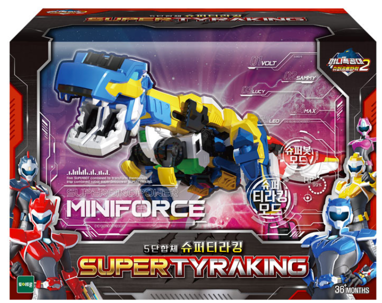 Miniforce V Rangers Figure 6 pcs Set Toy Toytron Mini Force