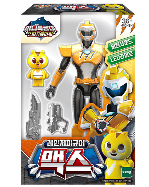 Miniforce MAX Ranger Figure Toy with Weapon Sound & LED Effect YELLOW