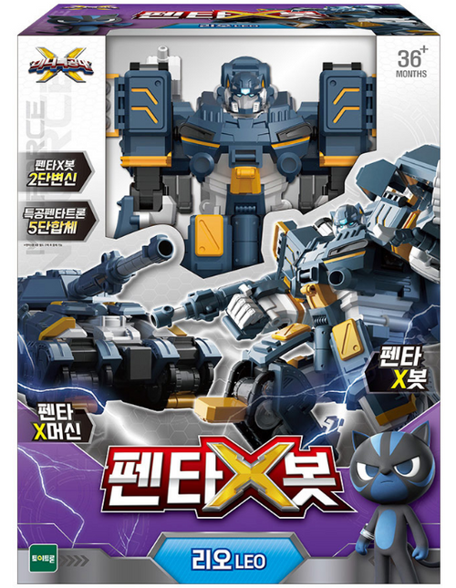 Miniforce LEO Penta X Bot Transformer Toy Car Robot Navy Toytron