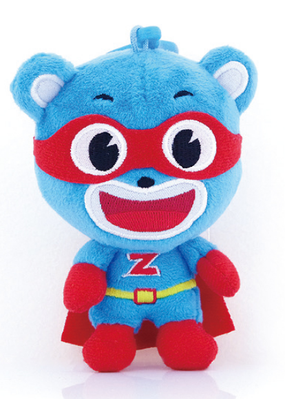 Little Hero SUPER Z ZACH Mini Soft Doll Plush Toy 10cm Height Key Ring