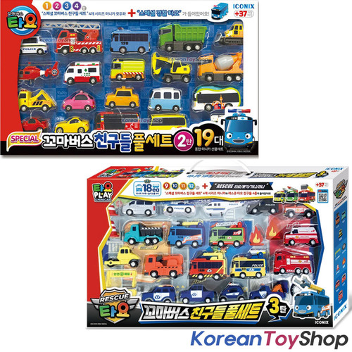 00310 Tayo Little Bus Friends Specail 37 pcs Mini Car Full Set V2 & V3 ...