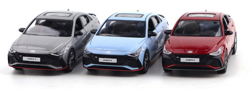 Hyundai Motors Elantra AVANTE N Line Diecast Metal Model Mini Car 3 pcs ...