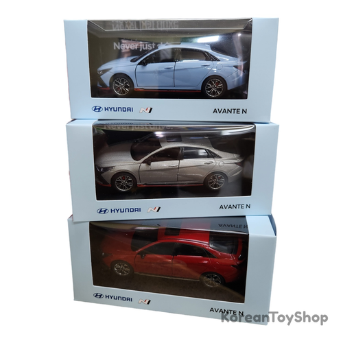 Hyundai Motors Elantra AVANTE N Line Diecast Metal Model 3 pcs Mini Car ...