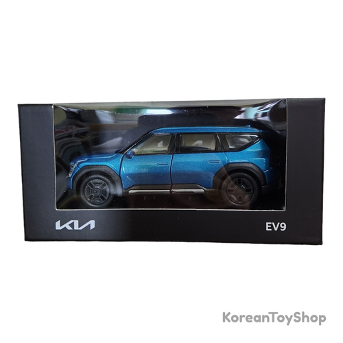 KIA Motors EV9 GT Line Diecast Metal Model Mini Car Toy 1:38 Blue Color