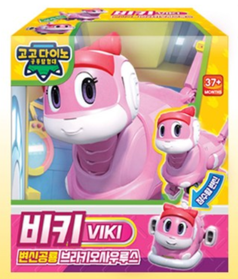 Gogo Dino Mini VIKI Transforming Robot Toy Transformer Dinosaur to ...