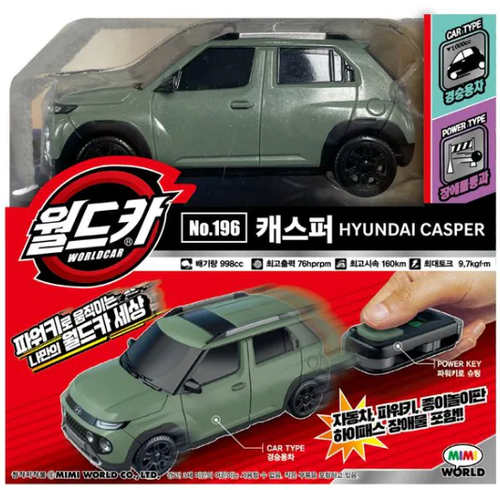 Hyundai Motors CASPER Diecast Plastic Mini Car Model Toy World Car ...
