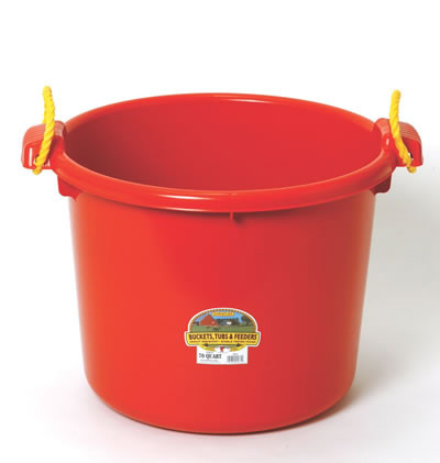 Duraflex 70 Quart, Red Muck Bucket - CountryMax
