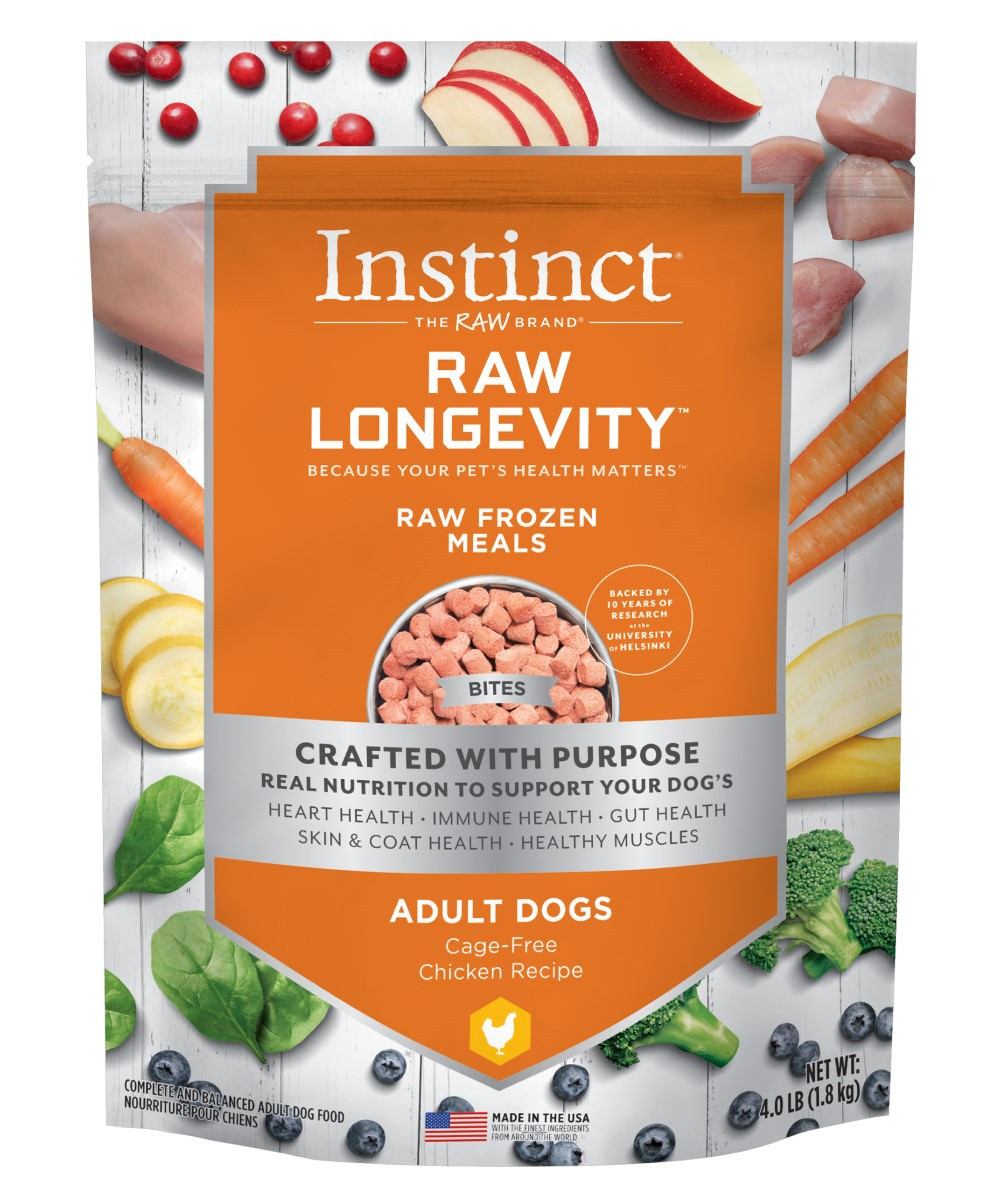 Nature's Variety Instinct Raw Longevity Chicken Bites Frozen Raw Dog ...