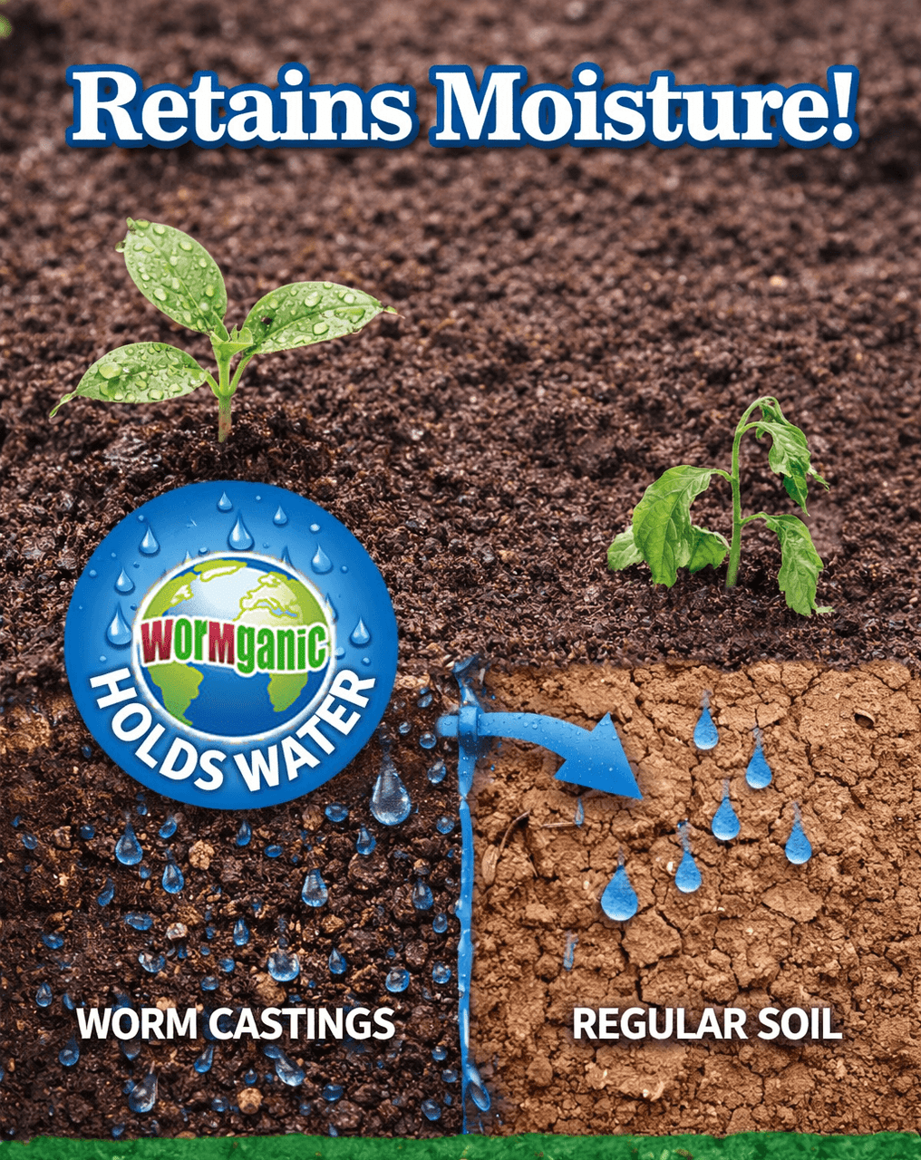 Wormganics Organic Worm Castings (1 Cubic Foot) - CountryMax