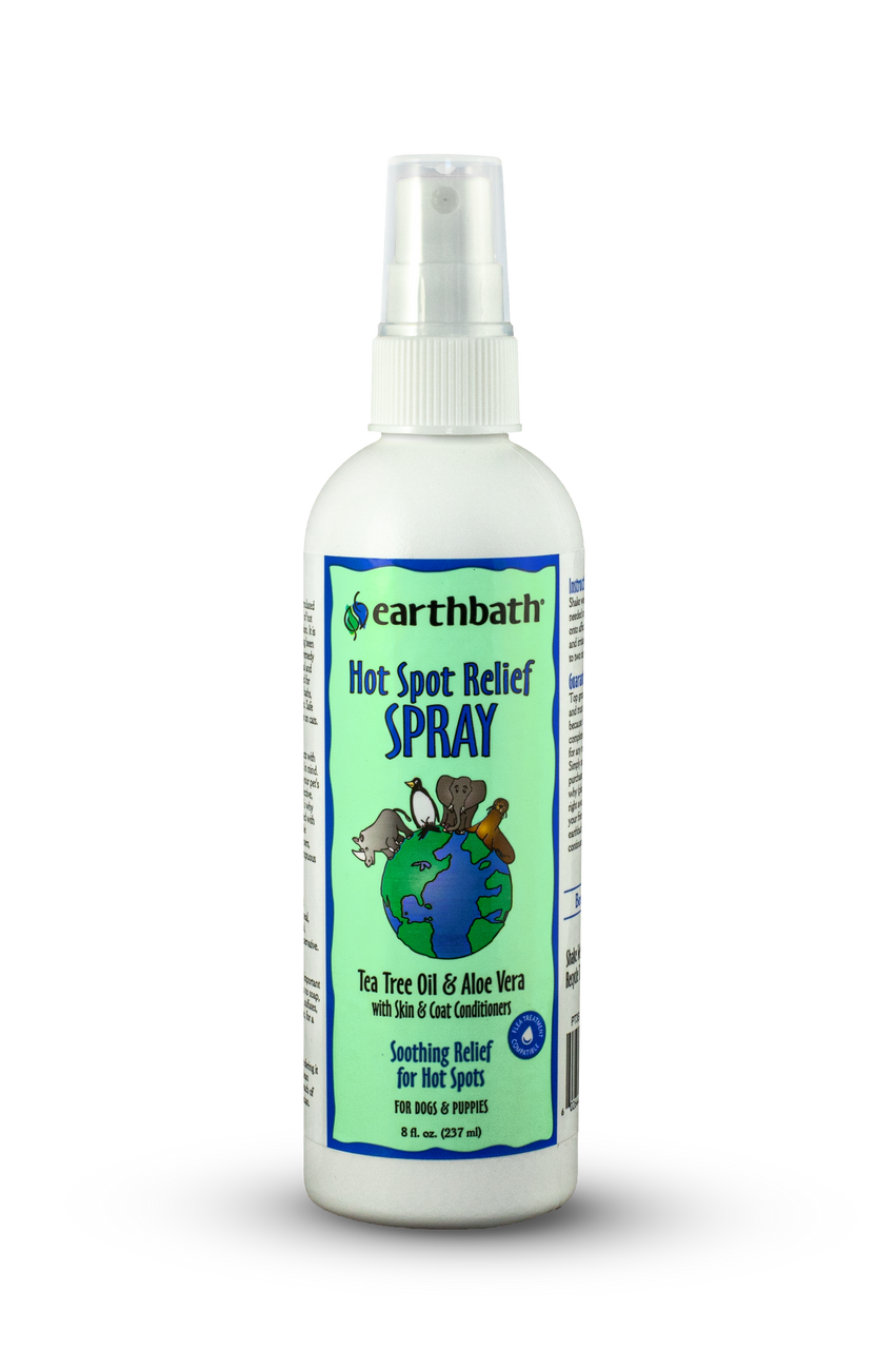 Earthbath Tea Tree Oil & Aloe Vera Hot Spot Spray, 8oz - CountryMax