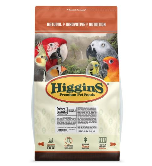 Higgins Vita Seed Natural Blend For Conure/Lovebird, 25 Lbs. - CountryMax