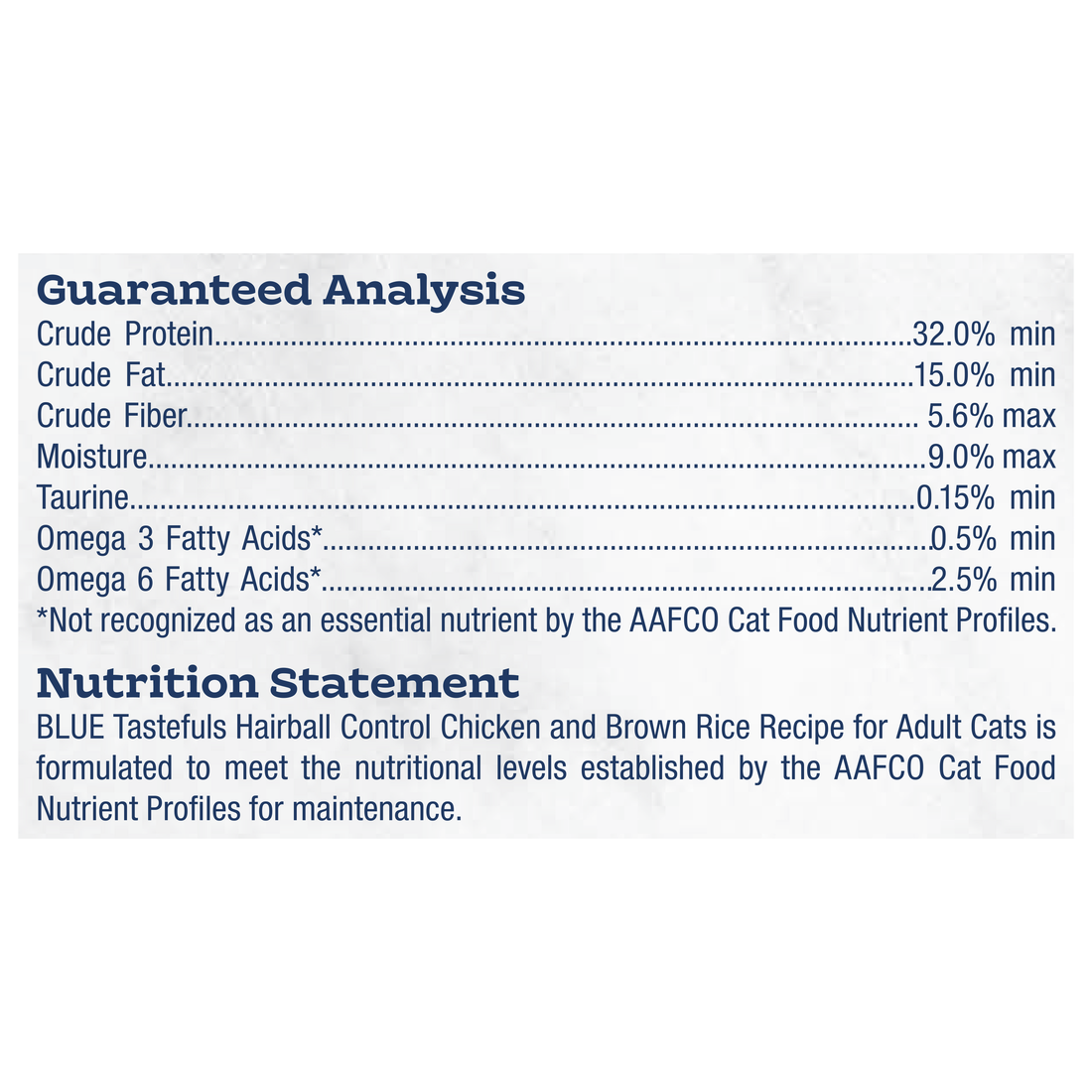 Blue Buffalo Tastefuls Hairball Control Chicken & Brown Rice Adult Cat ...