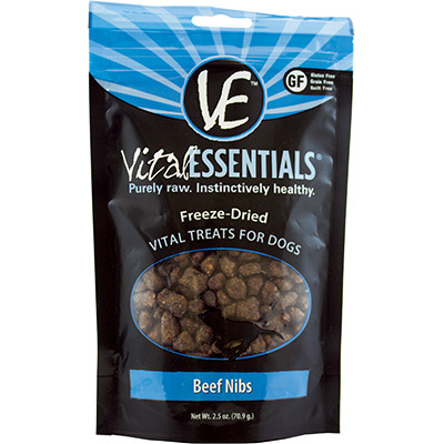 Vital Essentials Freeze-Dried Beef Nibblets Dog Food, 2.5 Oz.