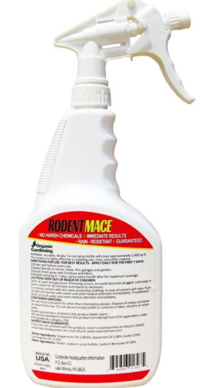 Nature's Mace All Natural Ready To Use Rodent Repellent, 40 Oz.