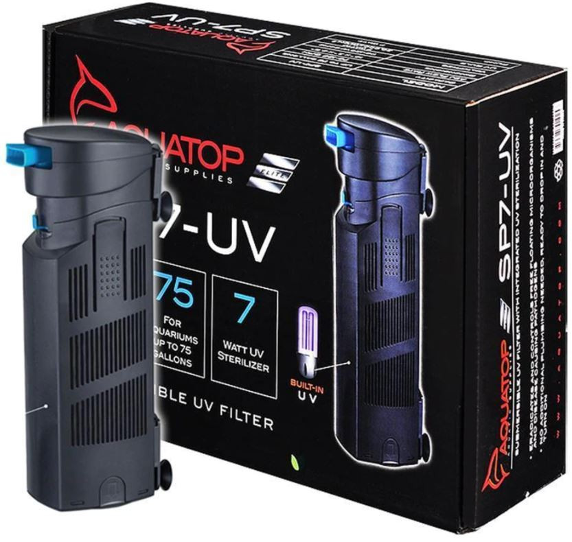 Aquatop Submersible Filter W/UV Sterilizer, Black