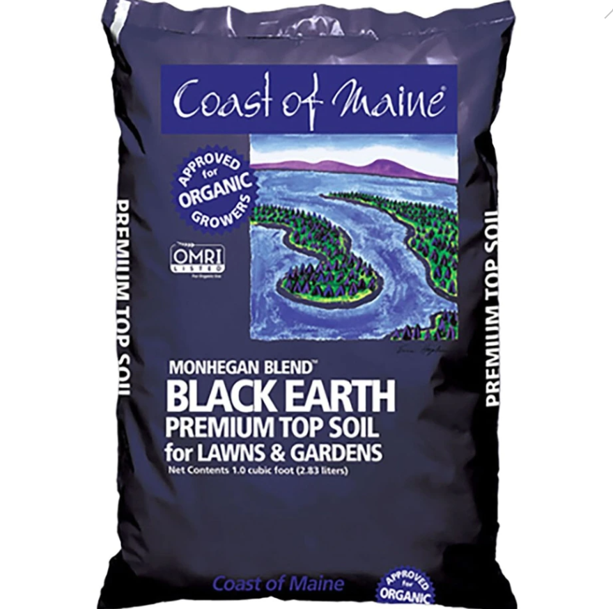 Coast Of Maine Monhegan Blend Black Earth Premium Top Soil, 1 Cu. Ft. Bag