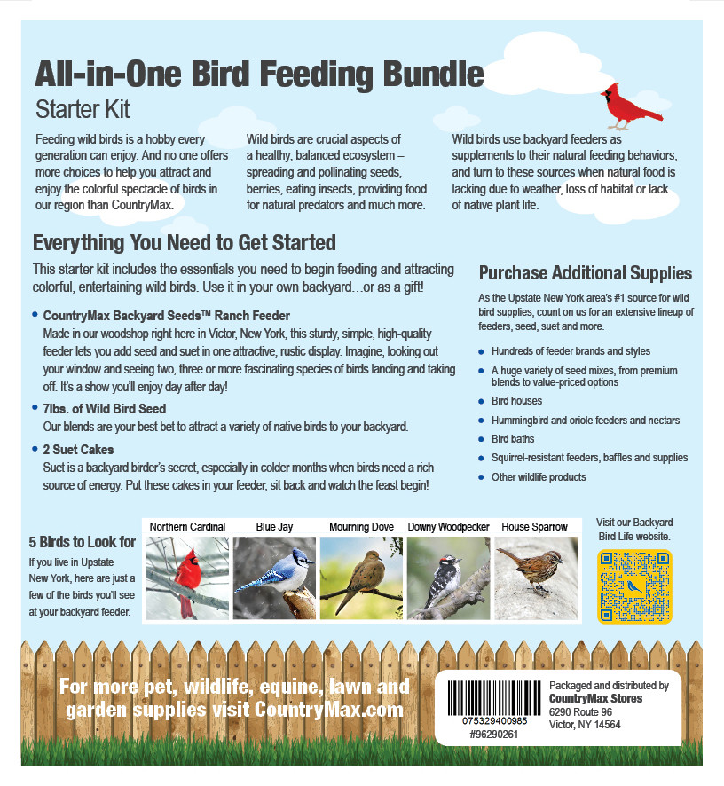 Wild Bird Seed Starter Kit for First Time Bird Feeding - CountryMax