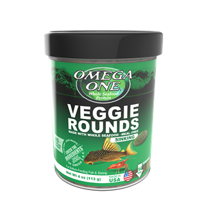 Omega One Veggie Rounds Fish Food, 4.0oz