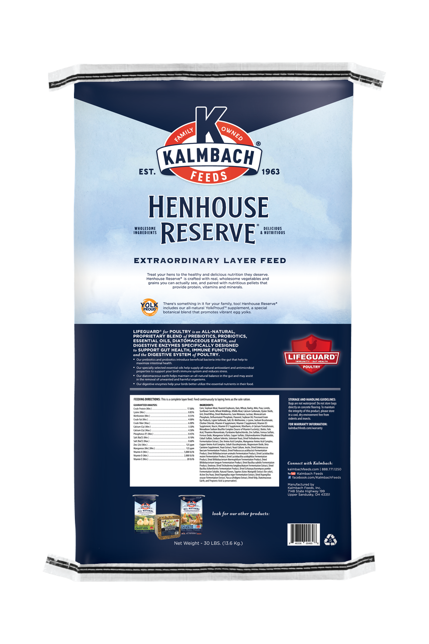 Kalmbach Henhouse Reserve Chicken Layer Feed