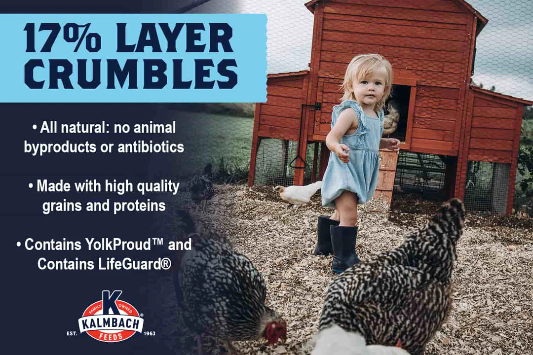Kalmbach All Natural 17% Layer Crumbles Chicken Feed