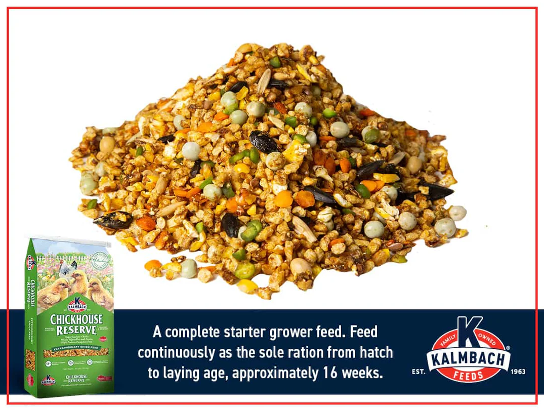 Kalmbach Chickhouse Reserve Textured Chick Feed, 30lbs