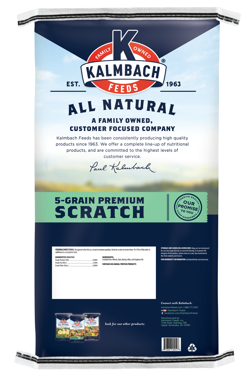 Kalmbach 5-Grain Premium Scratch Grain, 50lbs