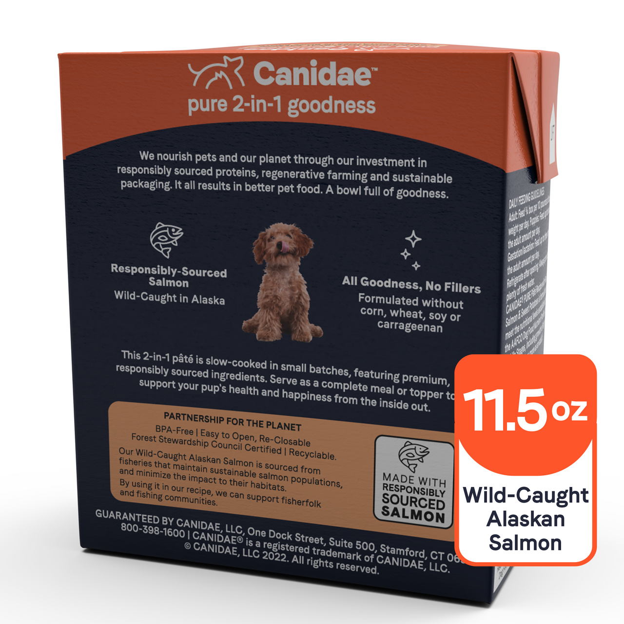 Canidae PURE 2-in-1 Goodness Real Salmon & Sweet Potatoes in Bone Broth ...
