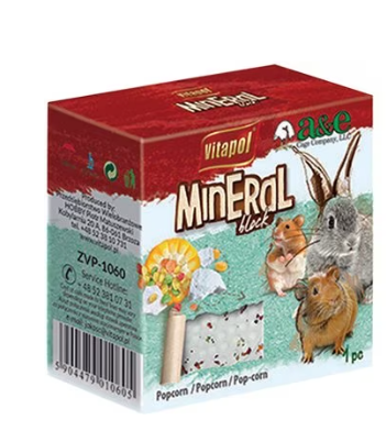 Vitapol Mineral Block Small Animal Popcorn