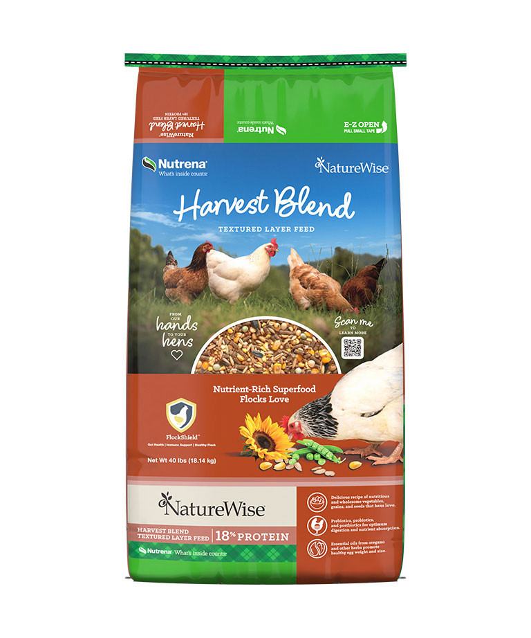 Nutrena NatureWise Harvest Blend 18% Textured Chicken Layer Feed 40lbs