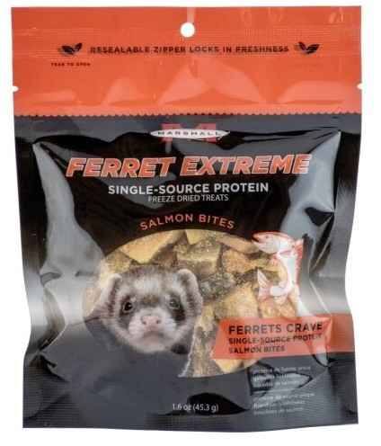 Marshall Ferret Extreme Treats - Salmon Bites 1.6oz.