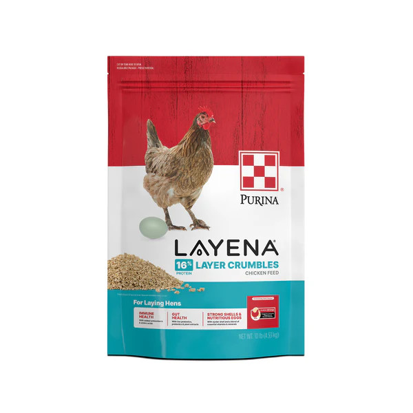 Purina Layena+ High Protein Layer Poultry Feed, 10lbs
