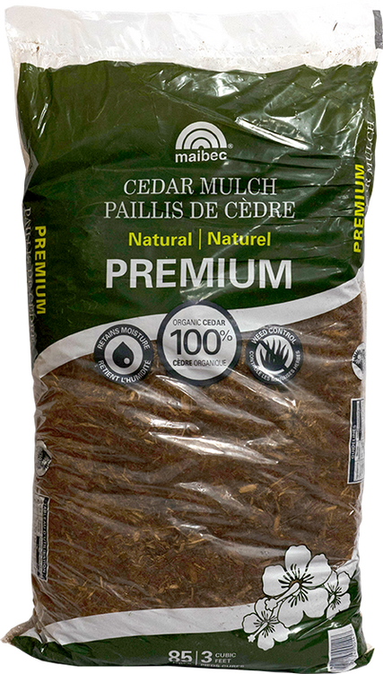 Natural Premium Cedar Mulch 3 Cubic Feet - CountryMax