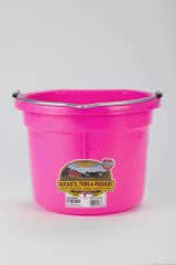 Duraflex 8 Quart, Hot Pink Flat Back Bucket - CountryMax