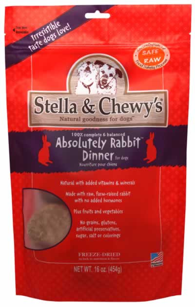 Stella & Chewys Absolutely Rabbit Freeze Dried Dinner, 15 Oz. - CountryMax