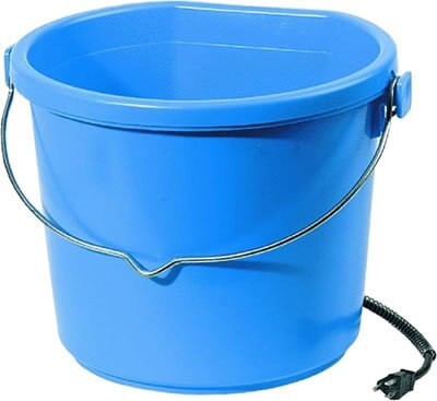 Heated Flat Back 5 Gallon Blue Water Bucket - CountryMax