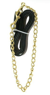 Beiler's Leather Horse Lead with 30" Chain - CountryMax