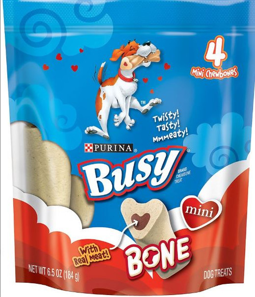 Purina Busy Bones With Real Meat Mini Dog Treats 6.5oz Bag - CountryMax