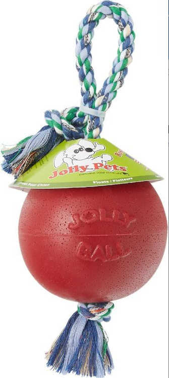 Jolly Pets Red Romp-n-Roll Dog Toy - CountryMax