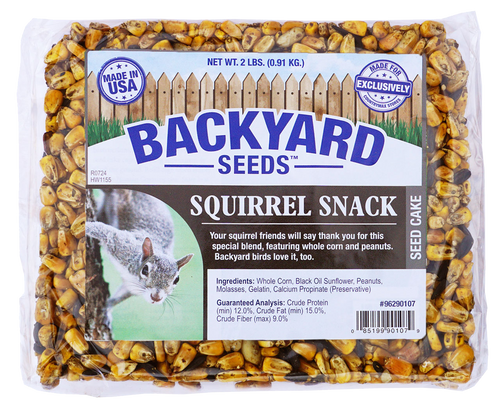 Backyard Seeds Squirrel Snack Seed Cake for Wildlife, 2 Pounds - CountryMax