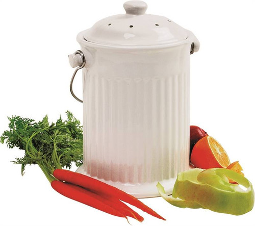 Norpro Compost Crock, 1 Gal Capacity - CountryMax