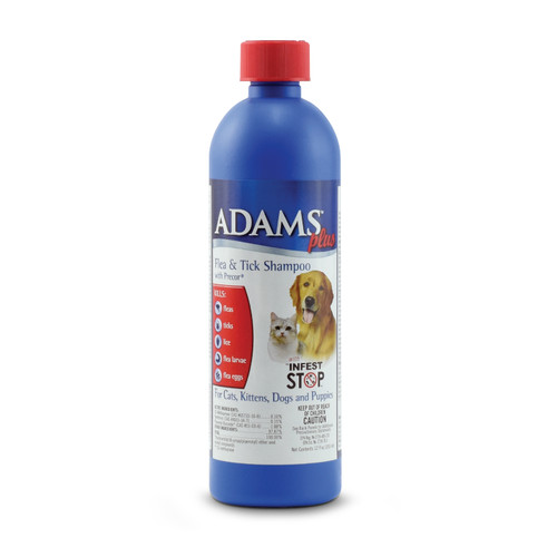 Adams Plus Flea & Tick Shampoo With Precor, 12oz. - CountryMax