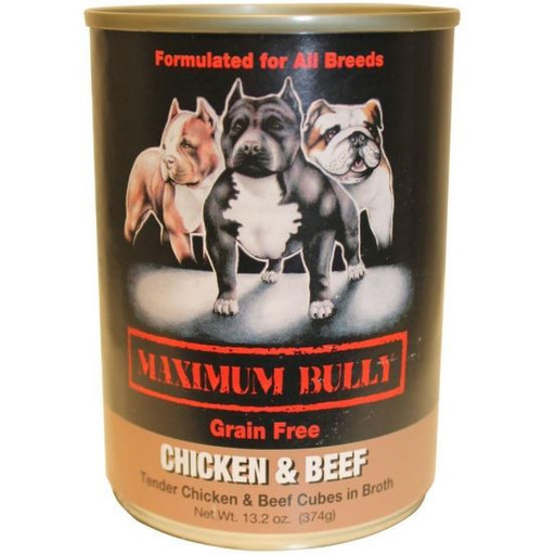 Maximum Bully Chicken/Beef Canned Dog Food, 13.2 oz. - CountryMax